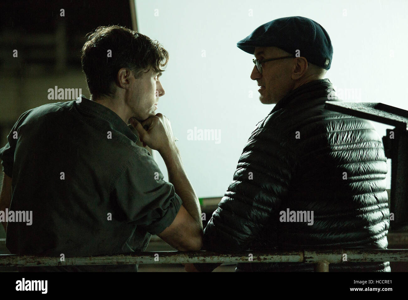 THE FINEST HOURS, from left: Casey Affleck, director Craig Gillespie ...