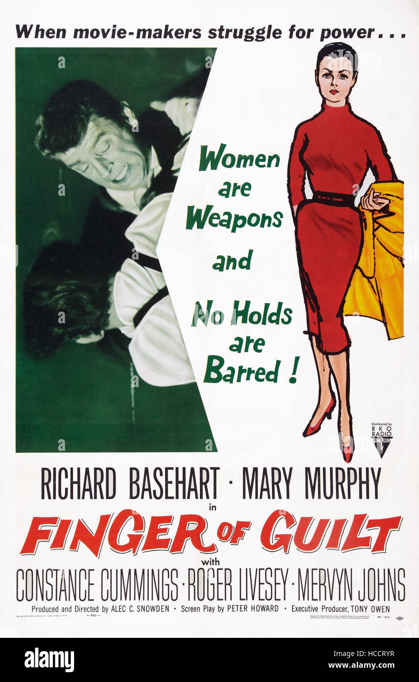 THE INTIMATE STRANGER, (aka FINGER OF GUILT), US poster art, top ...