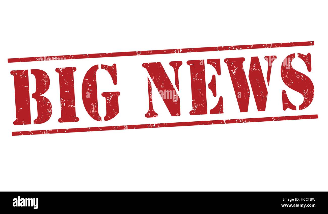 Big news grunge rubber stamp on white background, vector illustration ...