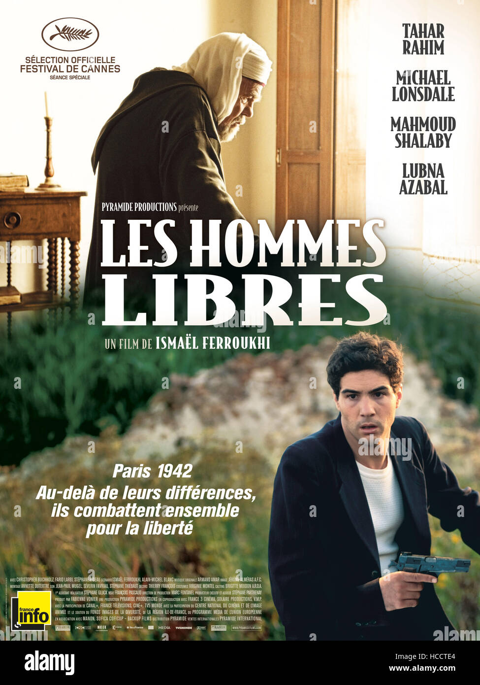 FREE MEN, (aka LES HOMMES LIBRES), French poster art, from top: Michael ...