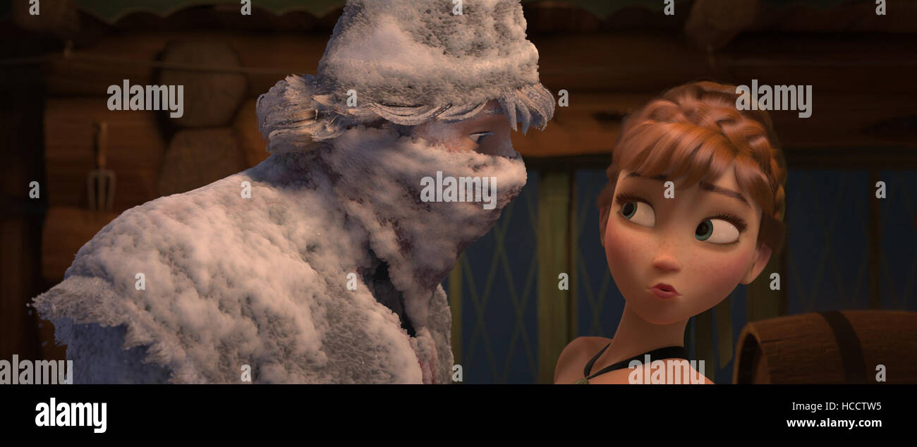 FROZEN, from left: Kristoff (voice: Jonathan Groff), Anna (voice ...