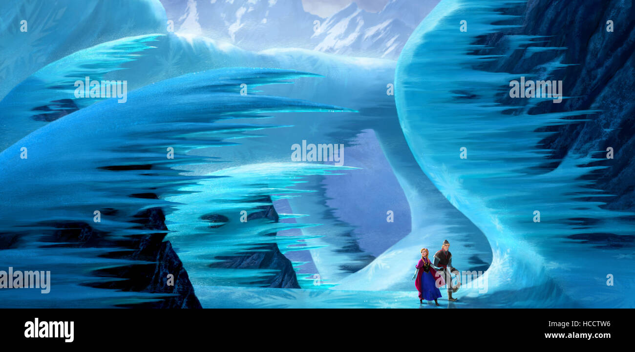 FROZEN, from left: Anna (voice: Kristen Bell), Kristoff (voice ...