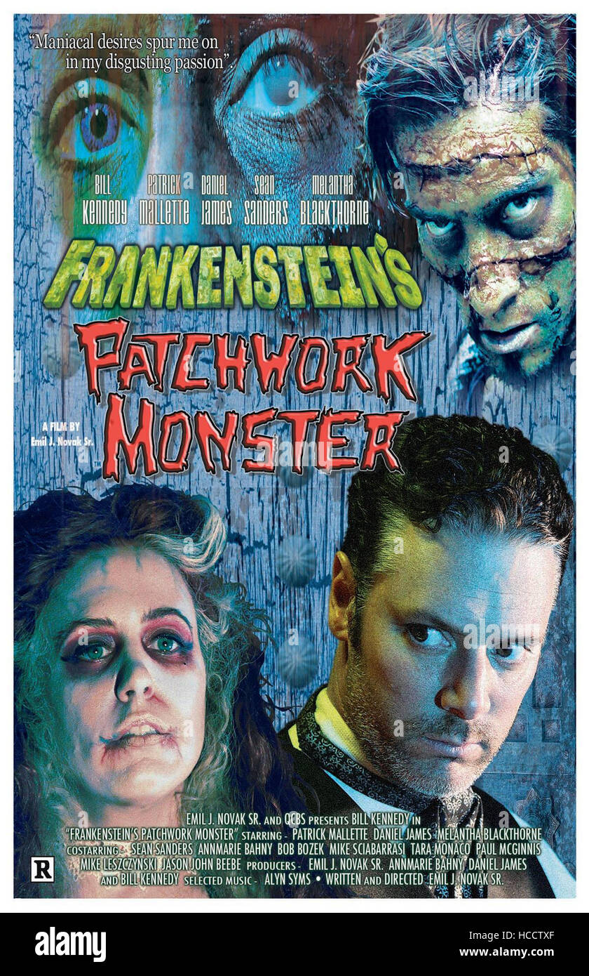FRANKENSTEIN'S PATCHWORK MONSTER, US poster, top right: Daniel James ...