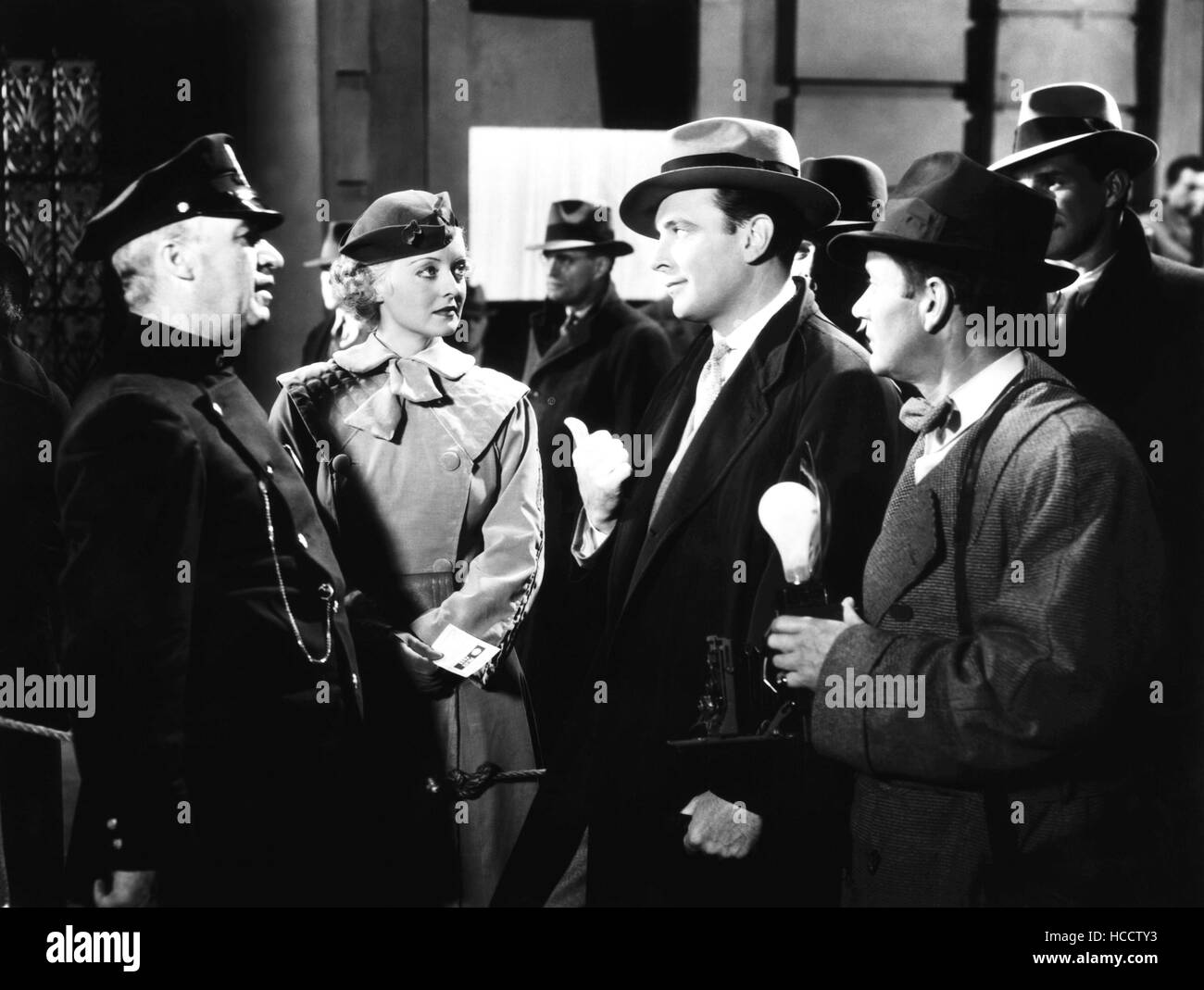 FRONT PAGE LADY, from left: J. Farrell McDonald, Bette Davis, George ...