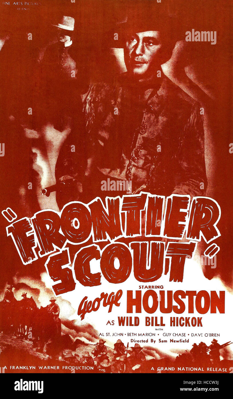 FRONTIER SCOUT, U.S. poster, George Houston, 1938 Stock Photo - Alamy