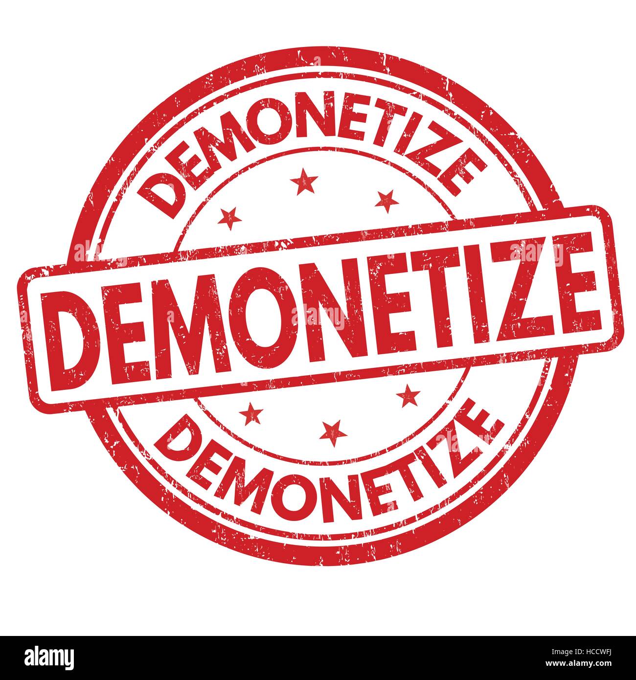 Demonetize grunge rubber stamp on white background, vector illustration ...