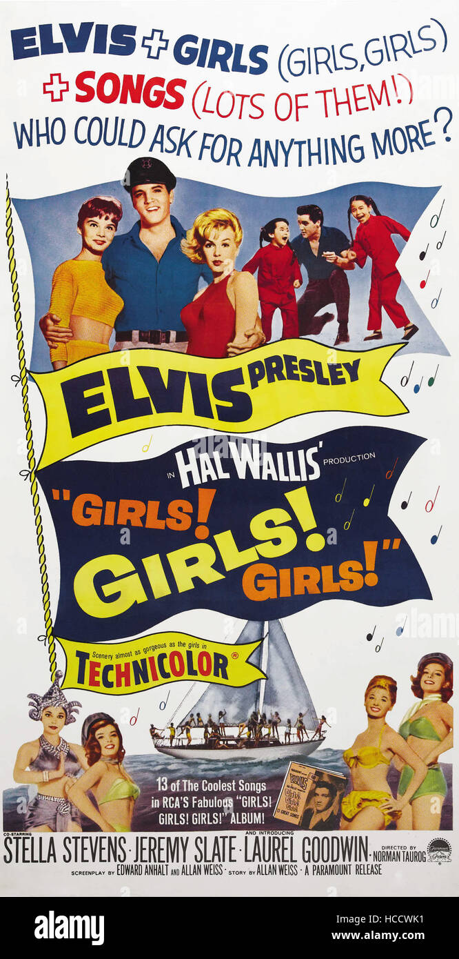 GIRLS! GIRLS! GIRLS!, top from left: Laurel Goodwin, Elvis Presley ...