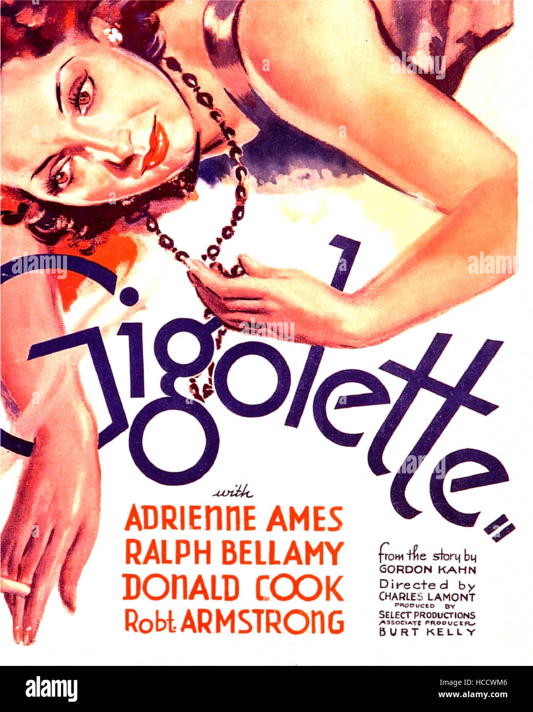 GIGOLETTE, US poster art, 1935 Stock Photo - Alamy