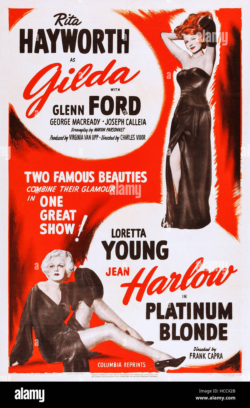 GILDA, (on double bill poster with PLATINUM BLONDE), from top: Rita ...