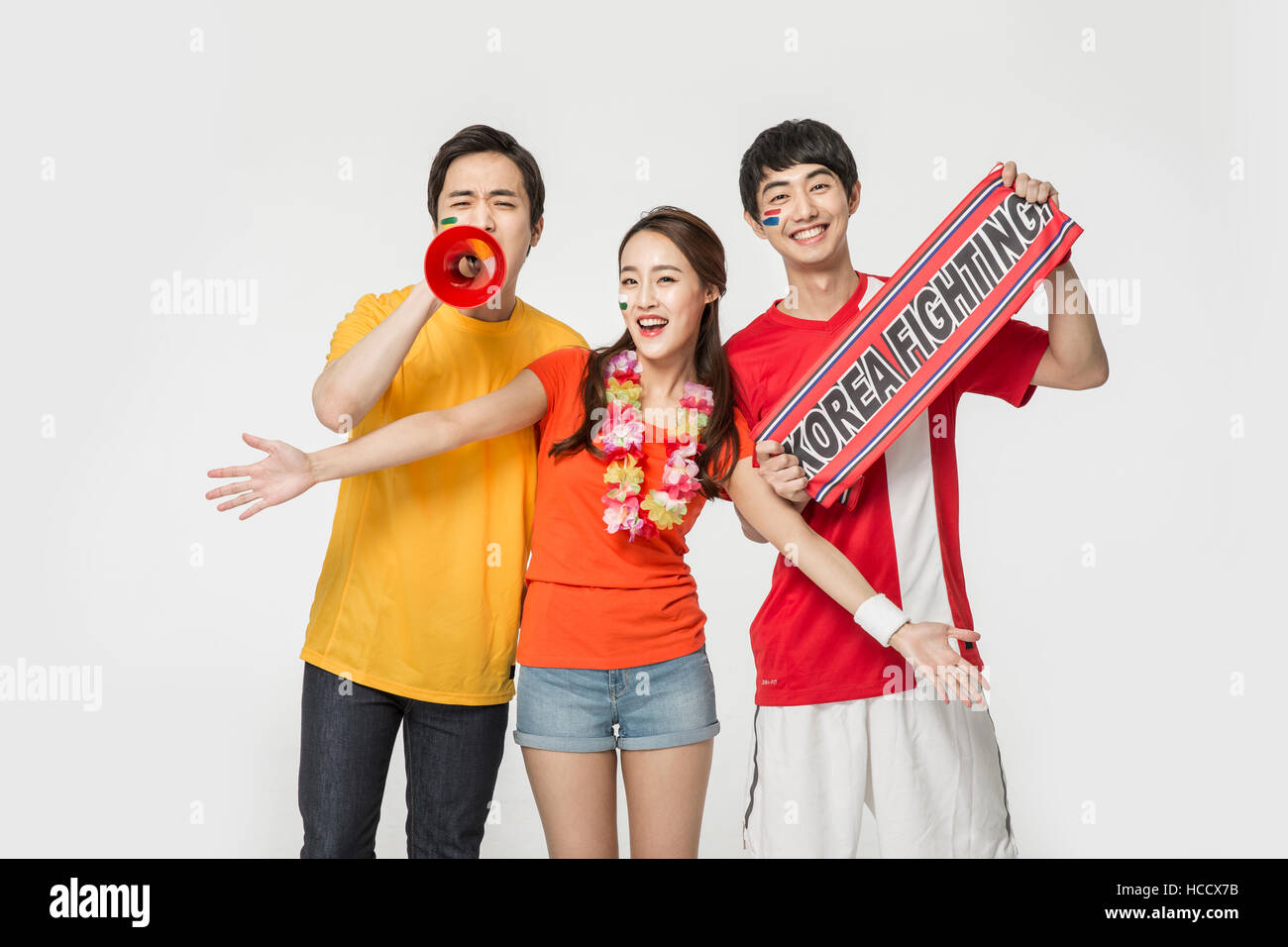 Young women cheering for team hi-res stock photography and images - Alamy