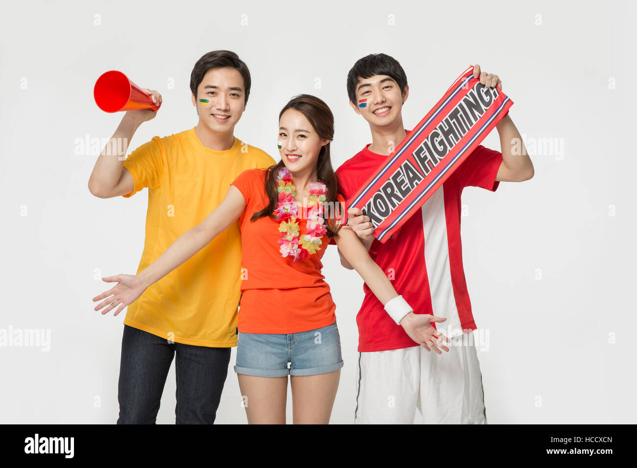 Young women cheering for team hi-res stock photography and images - Alamy