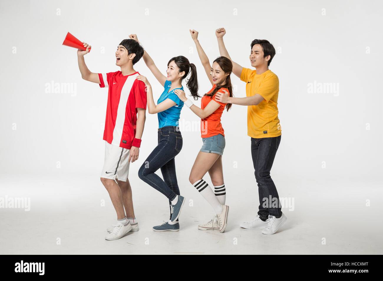 Walking smiling people hi-res stock photography and images - Alamy