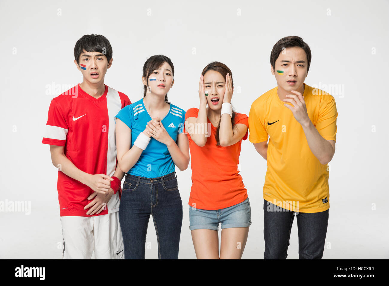 Young cheering people disappointed Stock Photo - Alamy