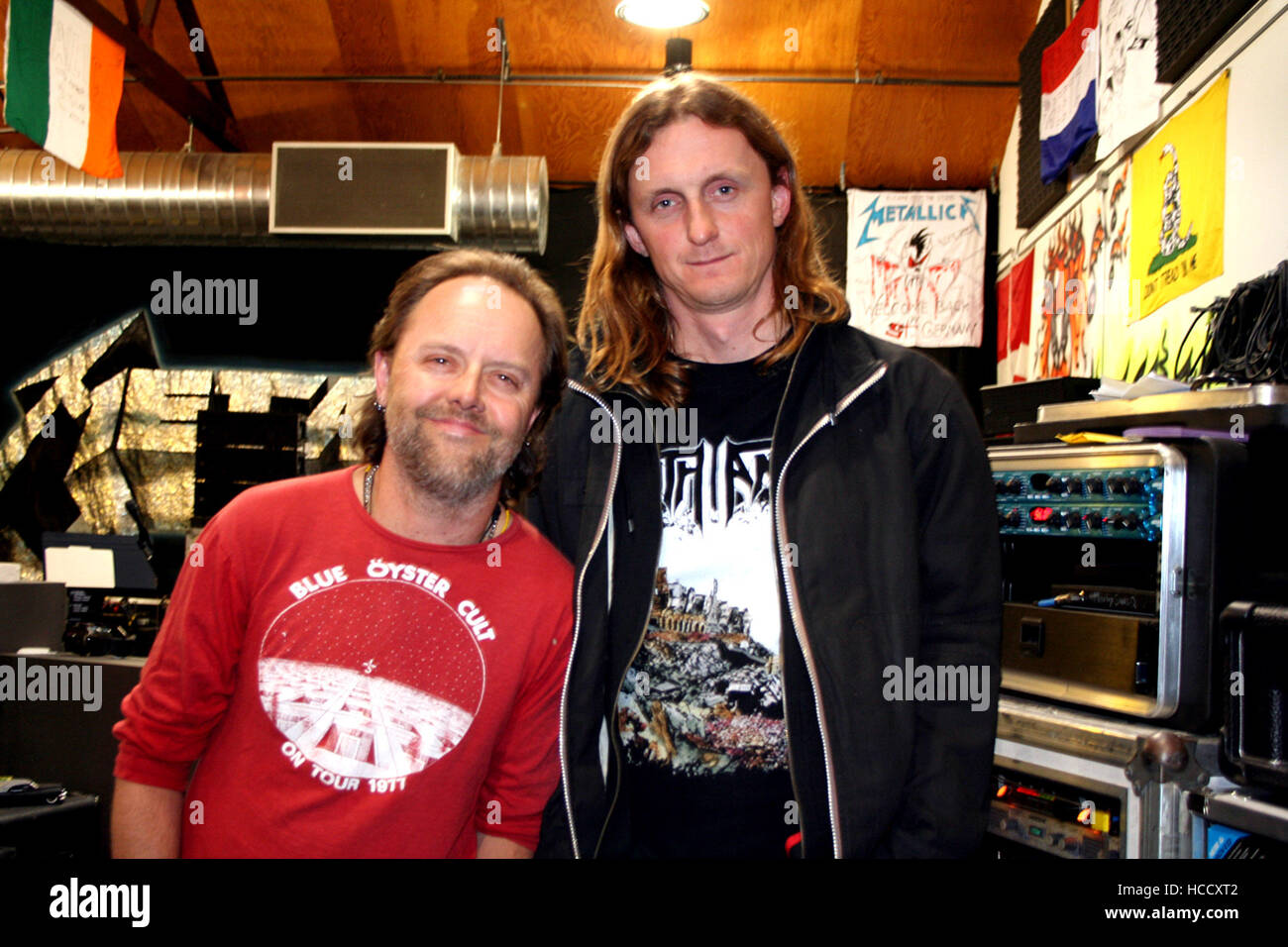 GLOBAL METAL, Lars Ulrich, director Sam Dunn, on set, 2008. ©Seville ...