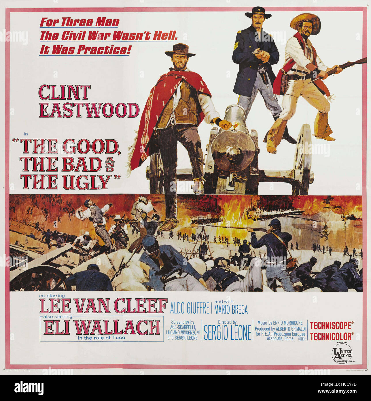 THE GOOD, THE BAD, AND THE UGLY, l-r: Clint Eastwood, Lee Van Cleef ...