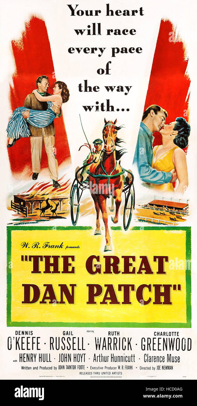 THE GREAT DAN PATCH, US poster art, Gail Russell, Dennis O'Keefe, 1949 ...