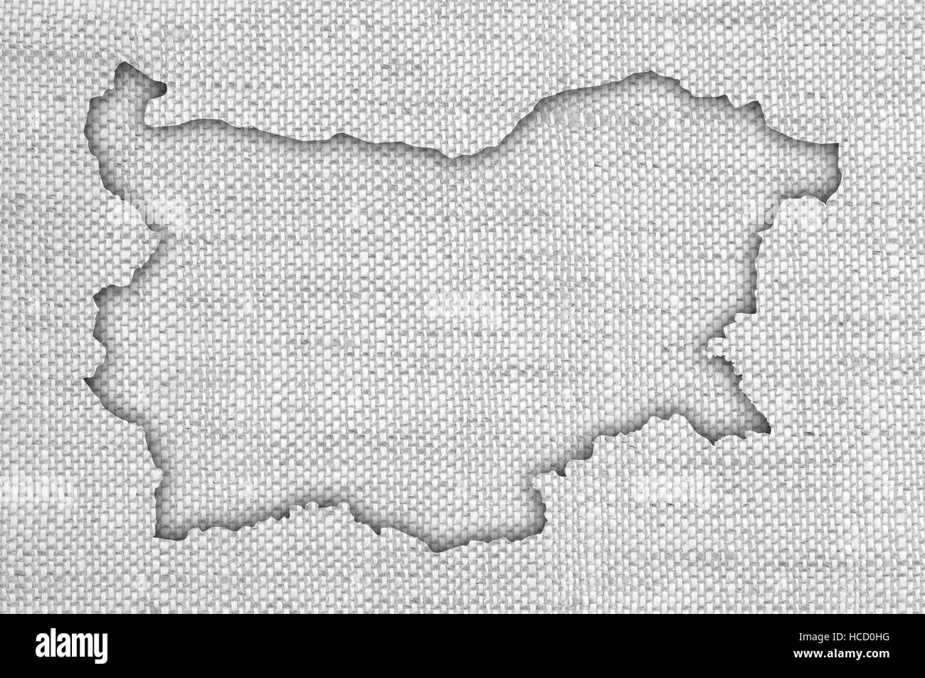 Bulgaria map outline hi-res stock photography and images - Alamy