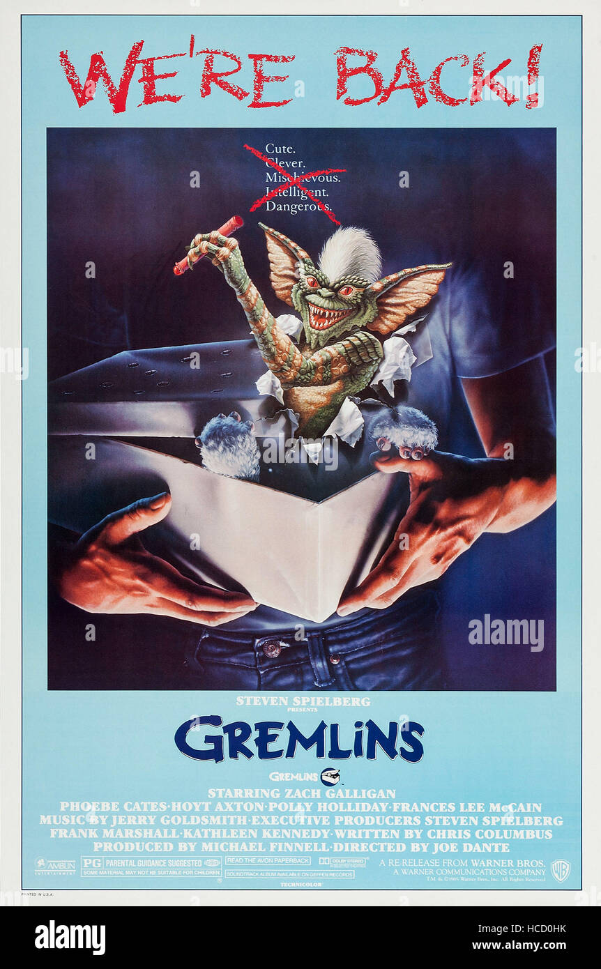 GREMLINS, US poster art, 1984, © Warner Brothers/courtesy Everett ...