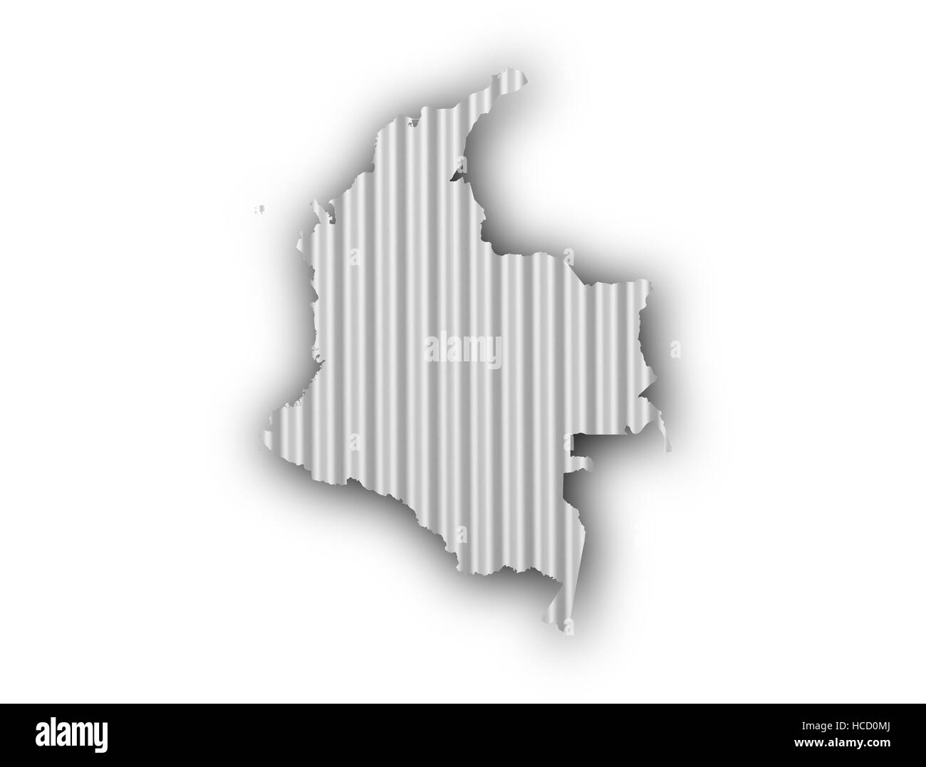 Outline Map Colombia Cut Out Stock Images & Pictures - Alamy