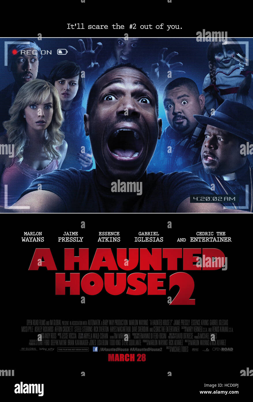 A HAUNTED HOUSE 2, US poster art, Jaime Pressly (front left), Essence ...