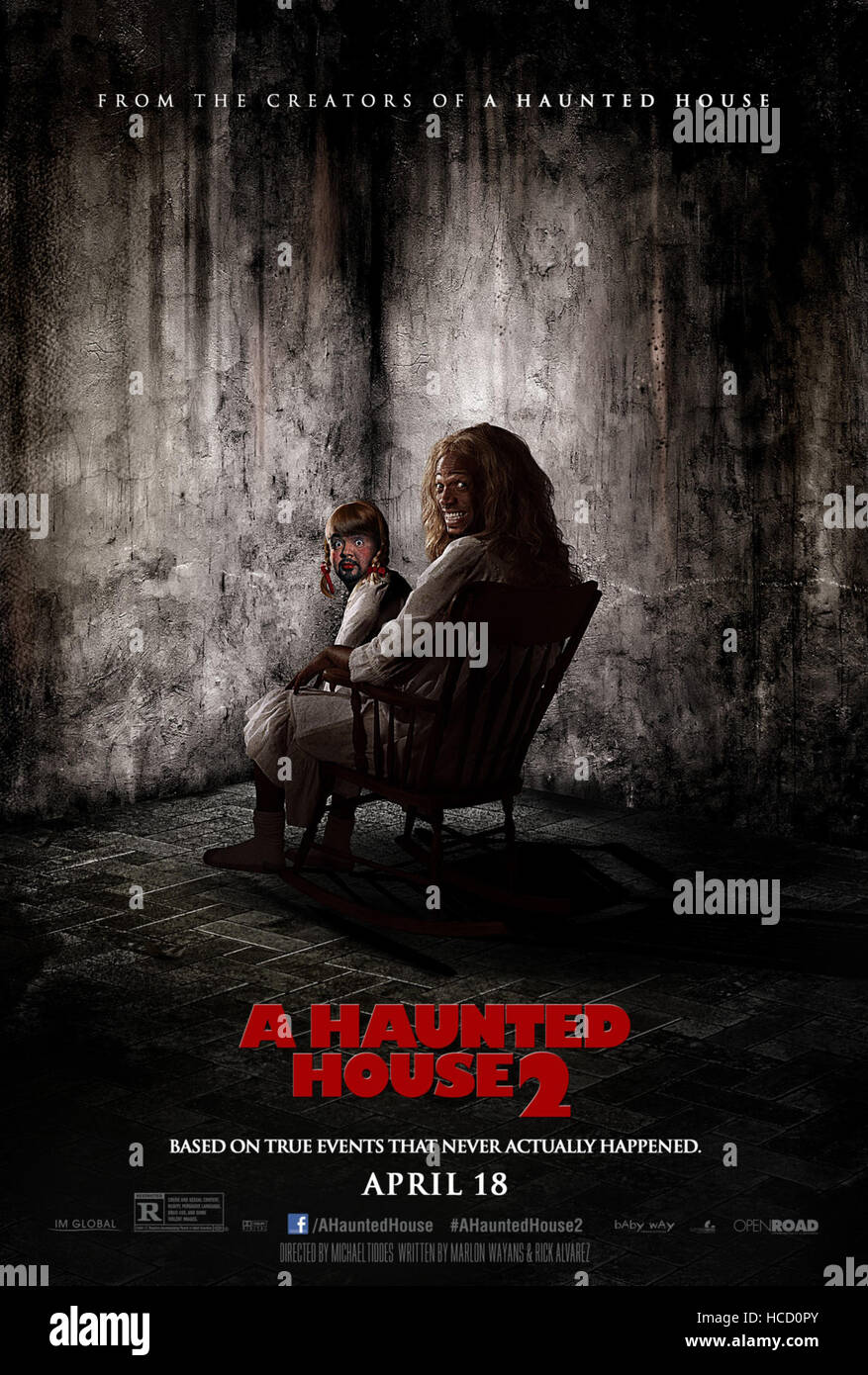A HAUNTED HOUSE 2, US advance poster, from left: Gabriel Iglesias ...