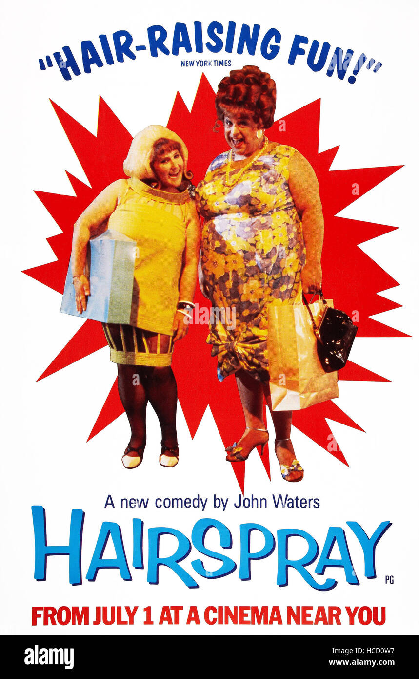Hairspray Us Advance Poster Art From Left Ricki Lake Divine 1988