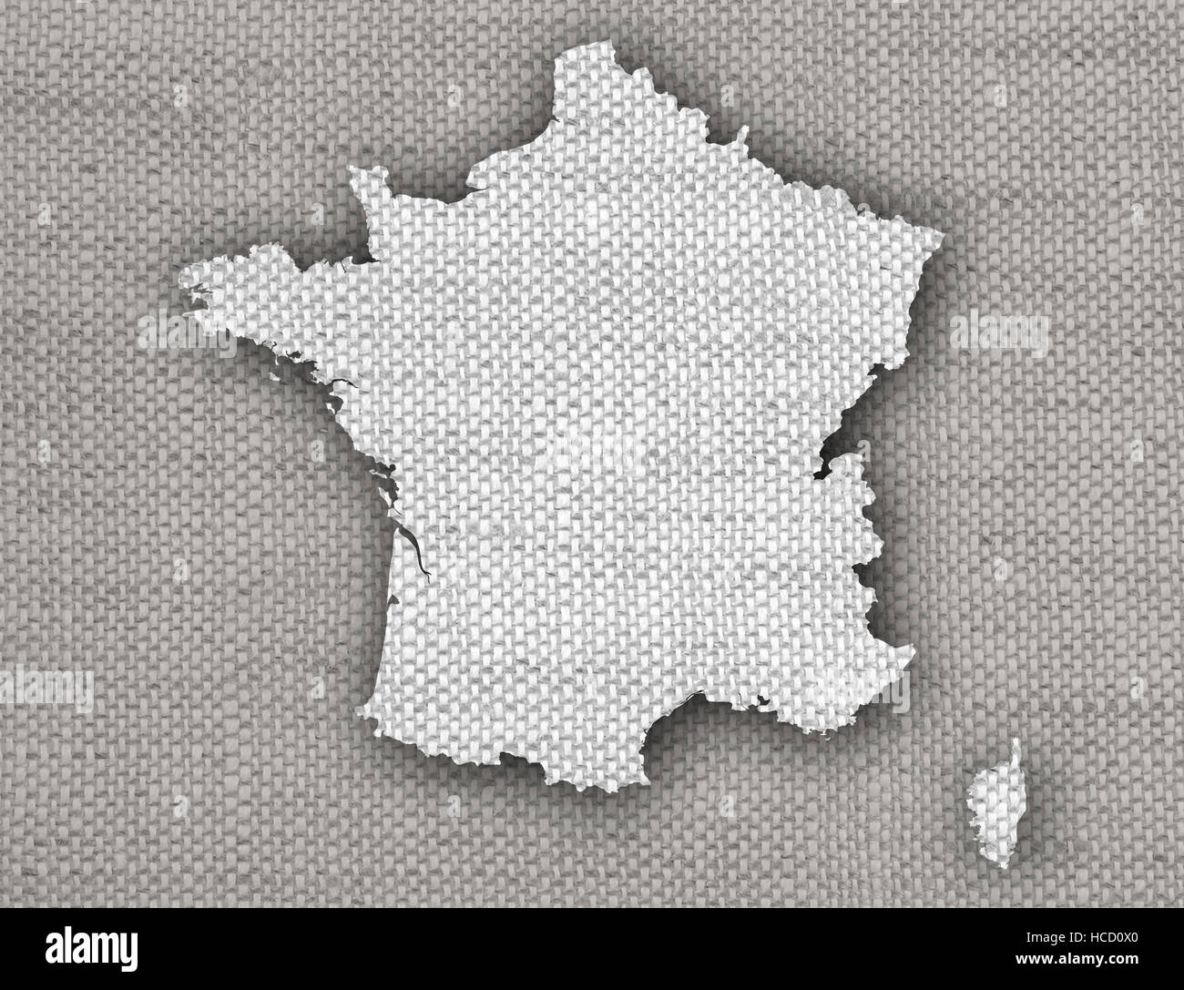 France map outline hi-res stock photography and images - Alamy