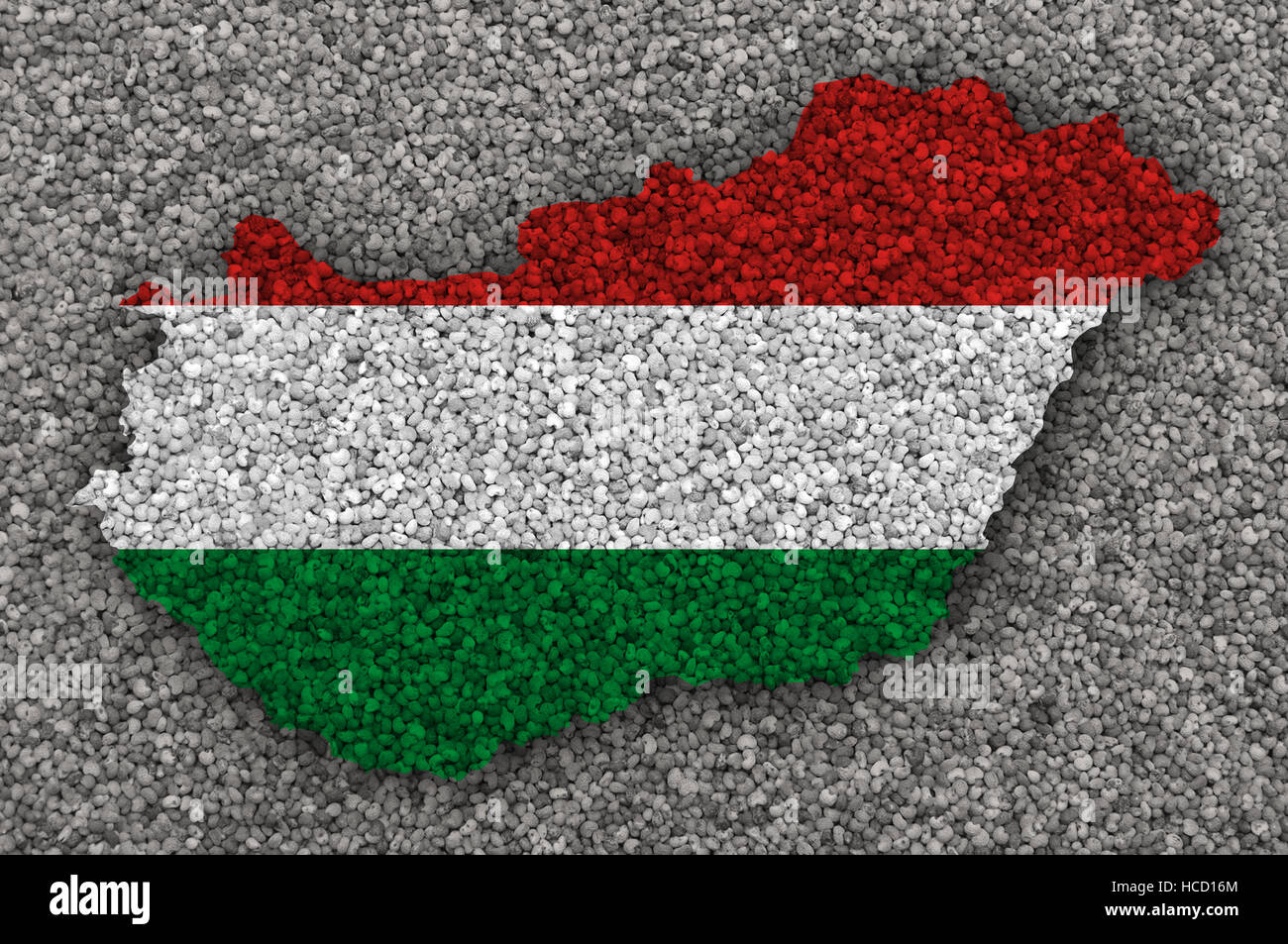 Map and flag of Hungary Stock Photo - Alamy