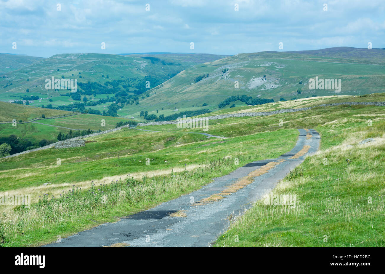 Road into Swaledale Stock Photo - Alamy