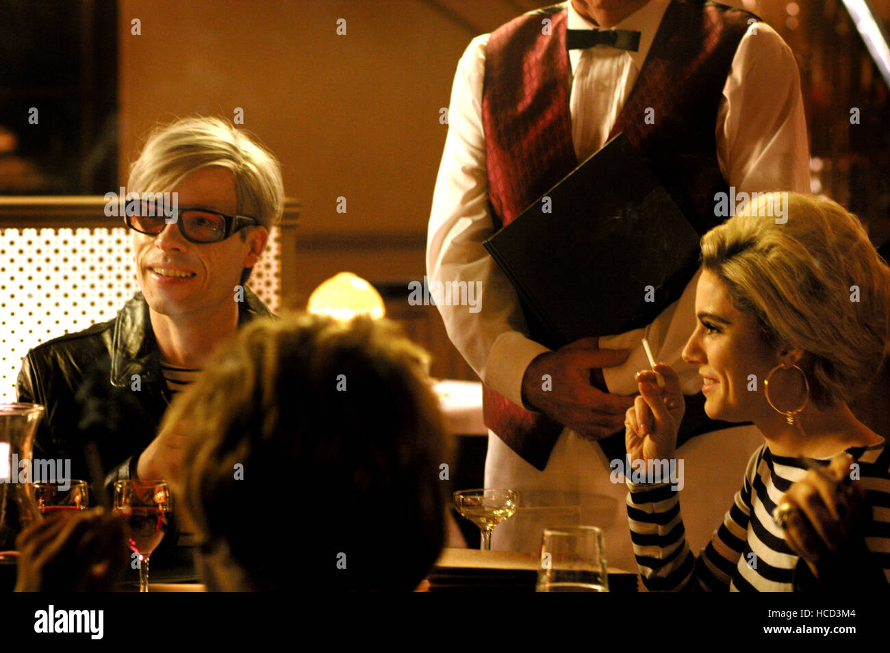 FACTORY GIRL, Guy Pearce as Andy Warhol, Sienna Miller as Edie Sedgwick ...