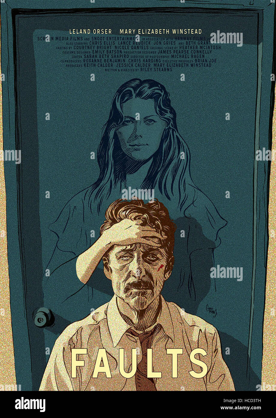 FAULTS, US poster art, from top: Mary Elizabeth Winstead, Leland Orser ...