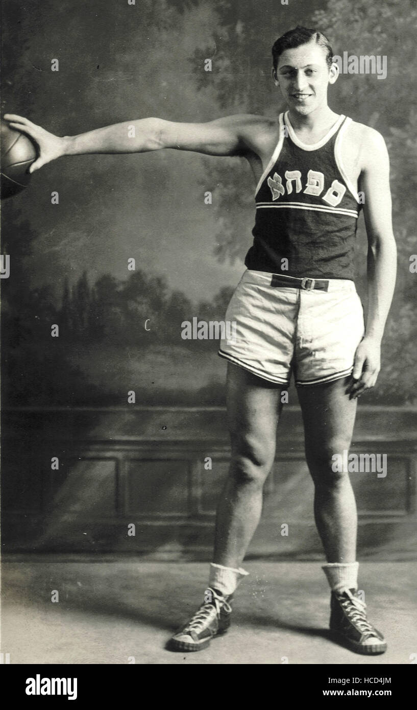 THE FIRST BASKET, Inky Lautman, of the South Philadelphia SPHAs, circa ...
