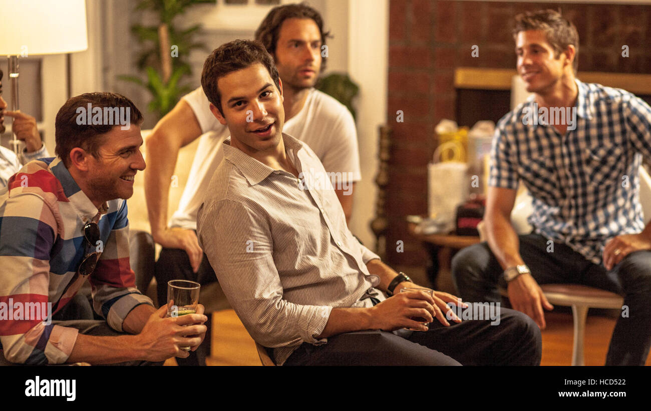 FLOCK OF DUDES, from left, Bryan Greenberg, Skylar Astin, Chris D'Elia ...