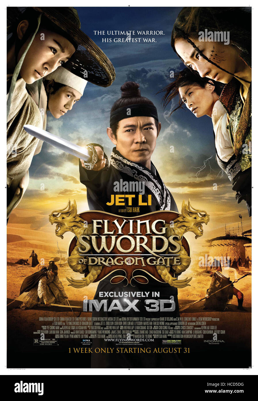 FLYING SWORDS OF DRAGON GATE, (aka LONG MEN FEI JIA), US poster art ...