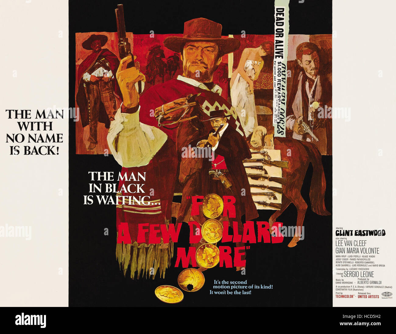 FOR A FEW DOLLARS MORE, from left, Clint Eastwood, Lee Van Cleef, 1965 ...