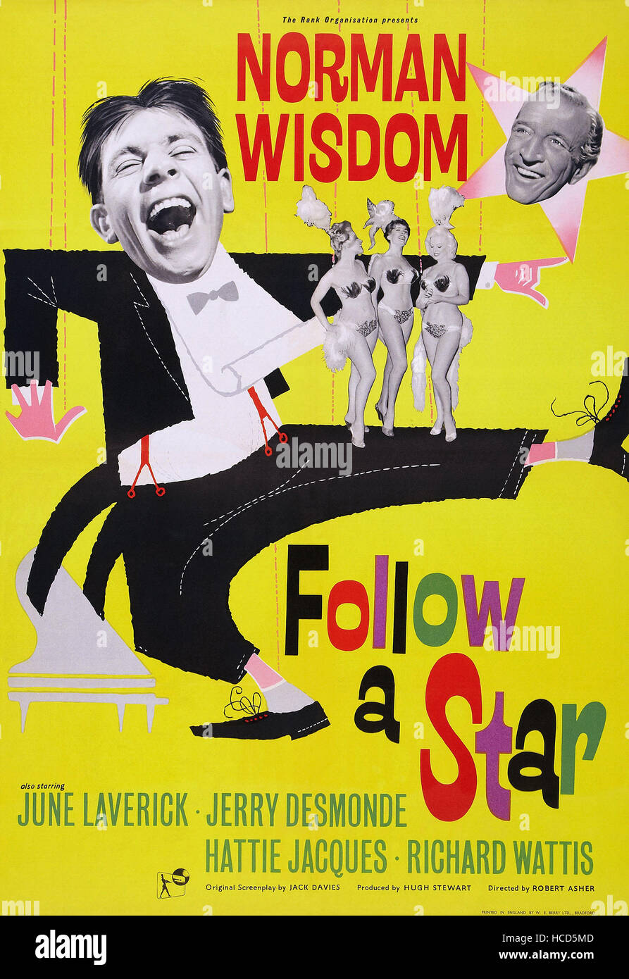 FOLLOW A STAR, US poster art, top left: Norman Wisdom; top right: Jerry ...