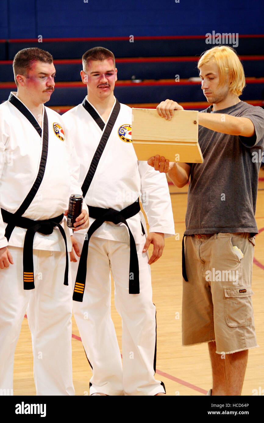 THE FOOT FIST WAY, Danny McBride (far left), director Jody Hill (far ...