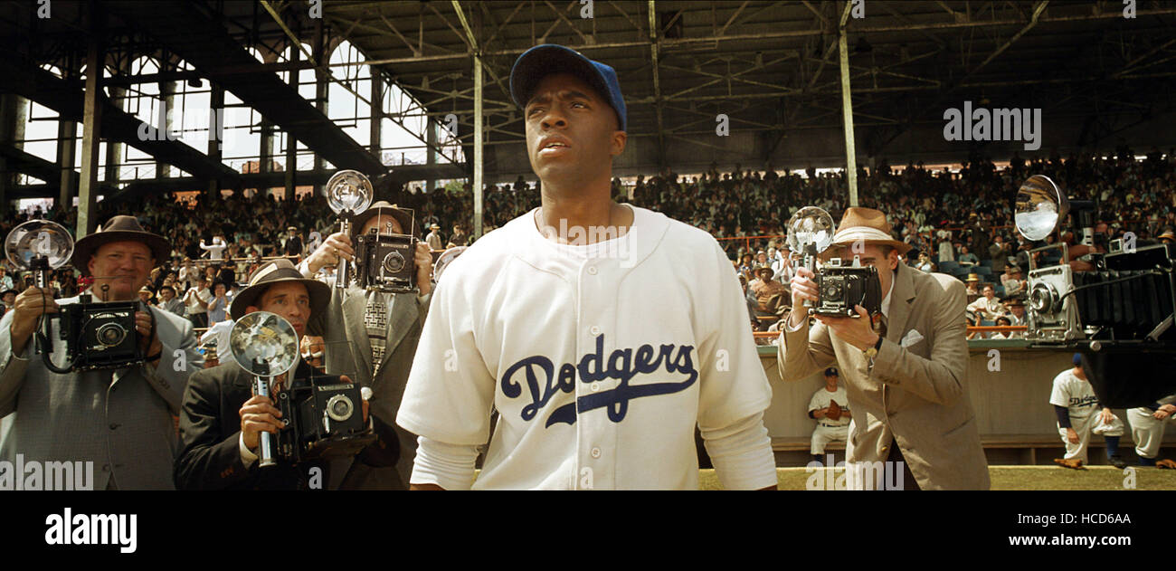 42, (aka FORTY-TWO), Chadwick Boseman as Jackie Robinson, 2013 ...