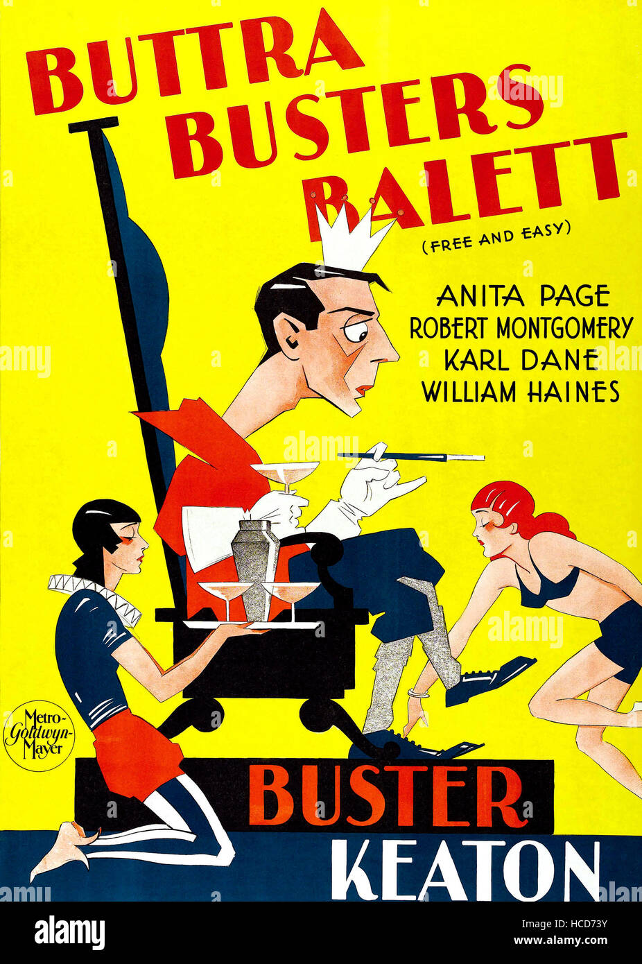 FREE AND EASY, (aka BUTTRA BUSTERS BALLET), Buster Keaton (top) on ...
