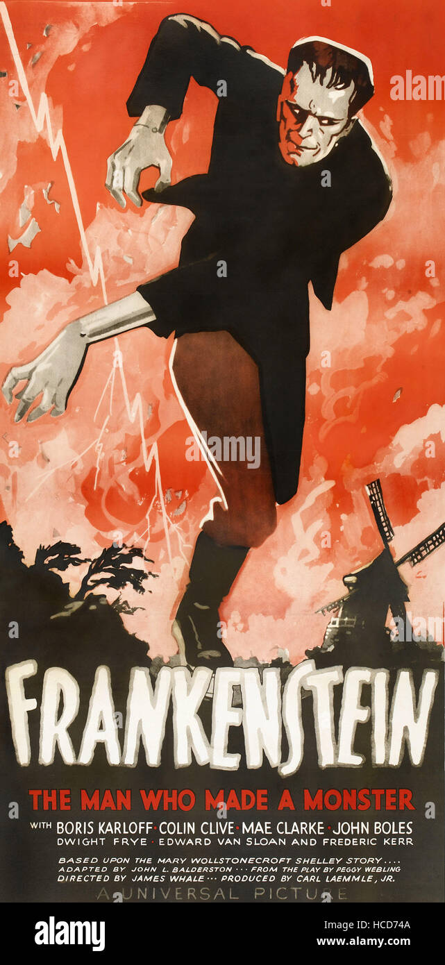 FRANKENSTEIN, poster art, 1931 Stock Photo - Alamy