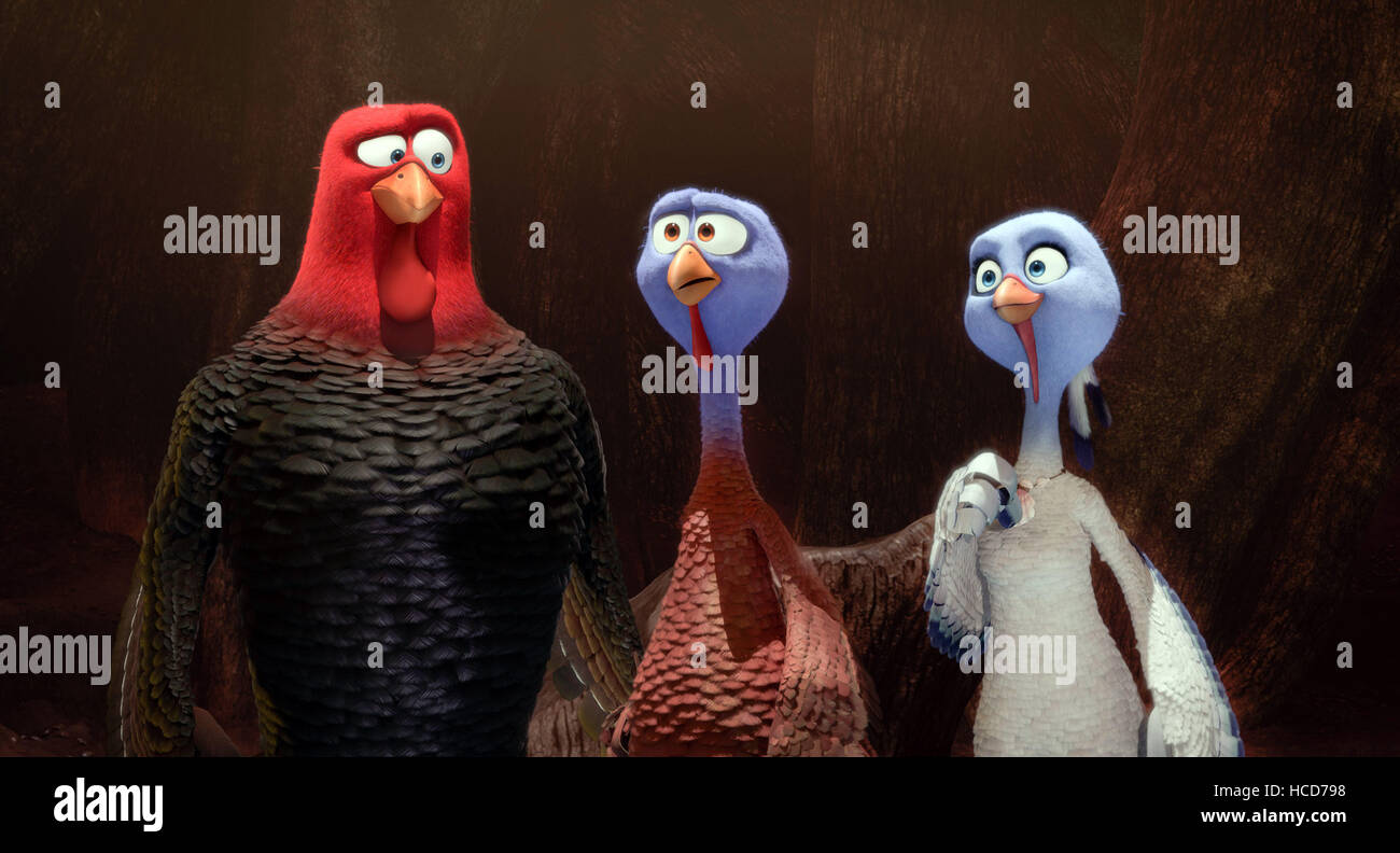 FREE BIRDS, from left: Jake (voice: Woody Harrelson), Reggie (voice ...