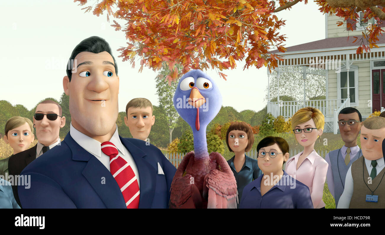 FREE BIRDS, front, from left: President (voice: Jimmy Hayward), Reggie ...