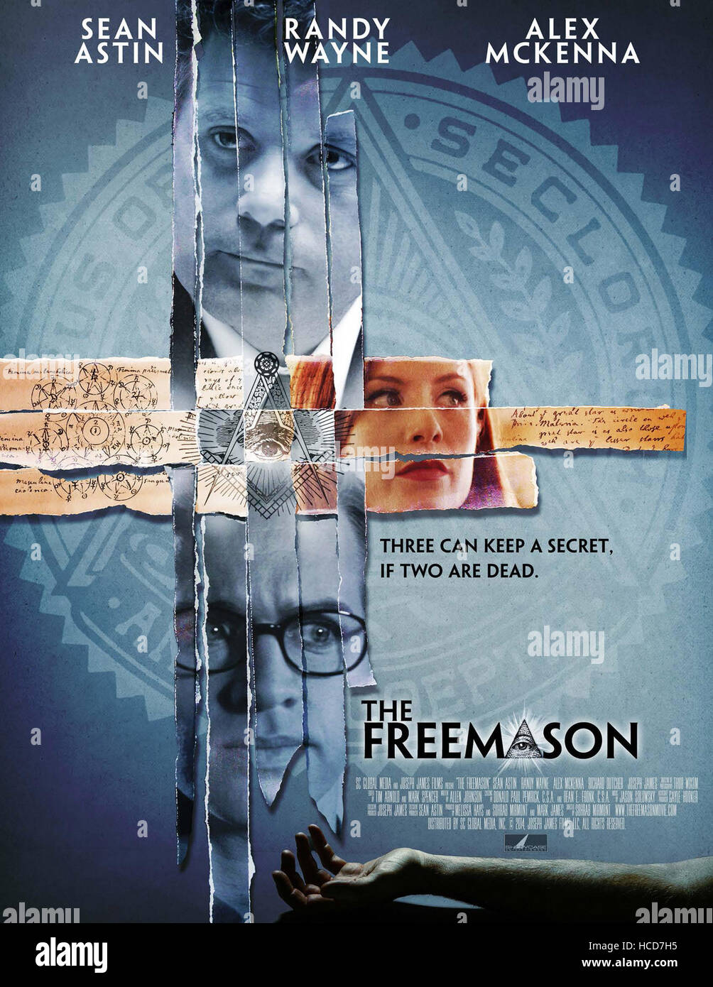 THE FREEMASON, US poster art, from top: Sean Astin, Alex McKenna, Randy ...