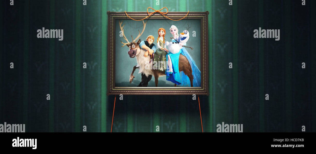 FROZEN FEVER, from left: Sven the reindeer, Kristoff (voice: Jonathan ...