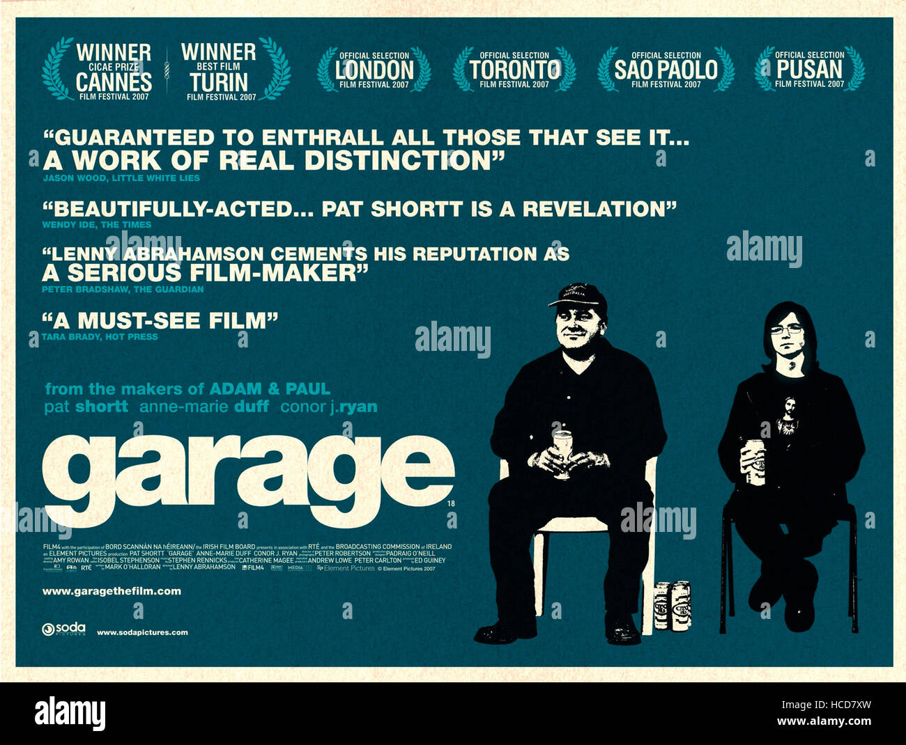 GARAGE, British poster, from left: Pat Shortt, Conor Ryan, 2007 ...