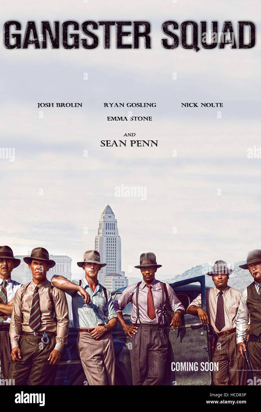 GANGSTER SQUAD, from left on advance US poster art: Giovanni Ribisi ...