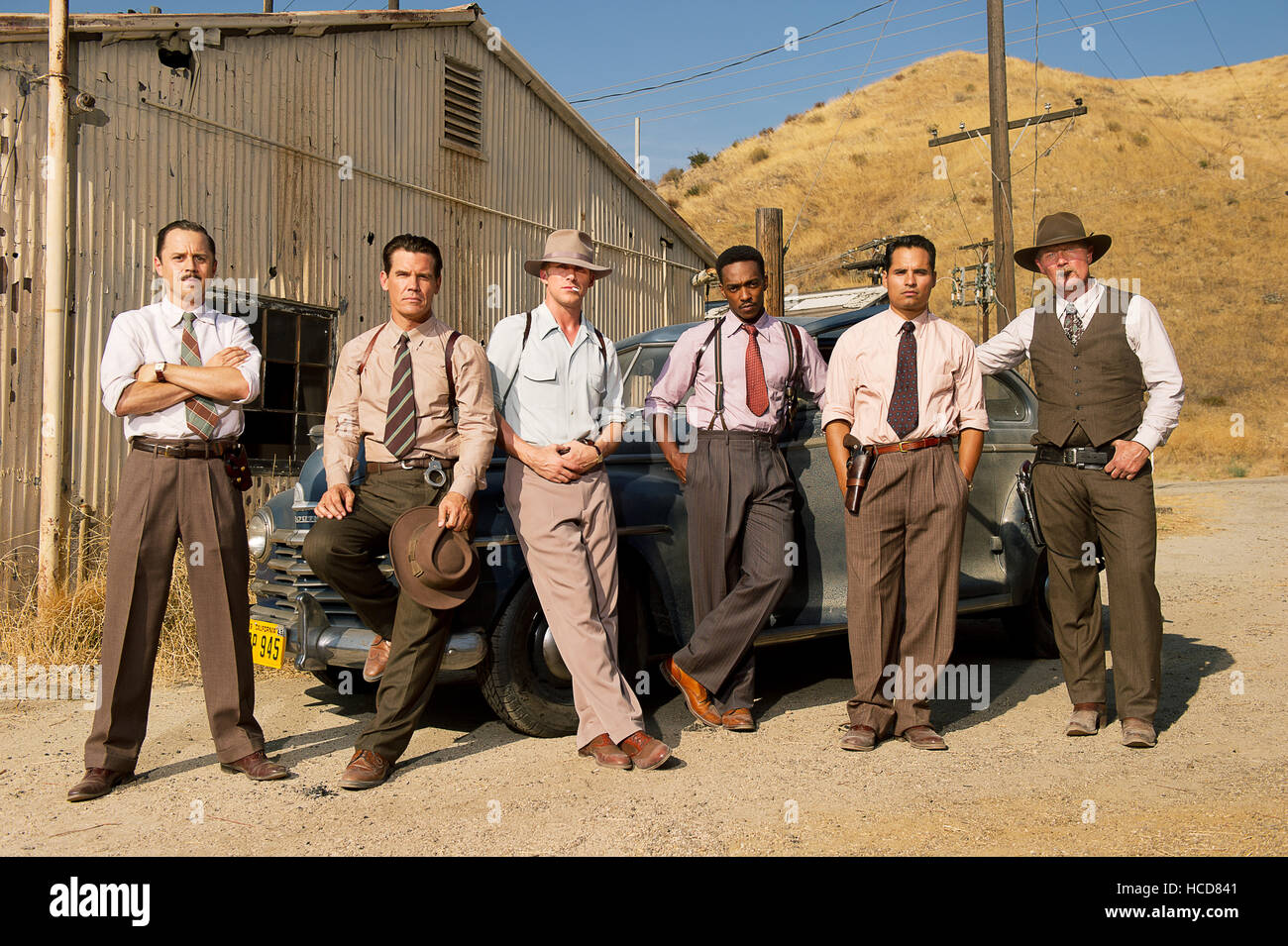 GANGSTER SQUAD, from left: Giovanni Ribisi, Josh Brolin, Ryan Gosling ...