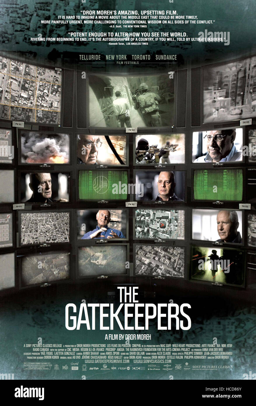 THE GATEKEEPERS, (aka SHOM'RAY HA'SAF), US poster art, top row of ...