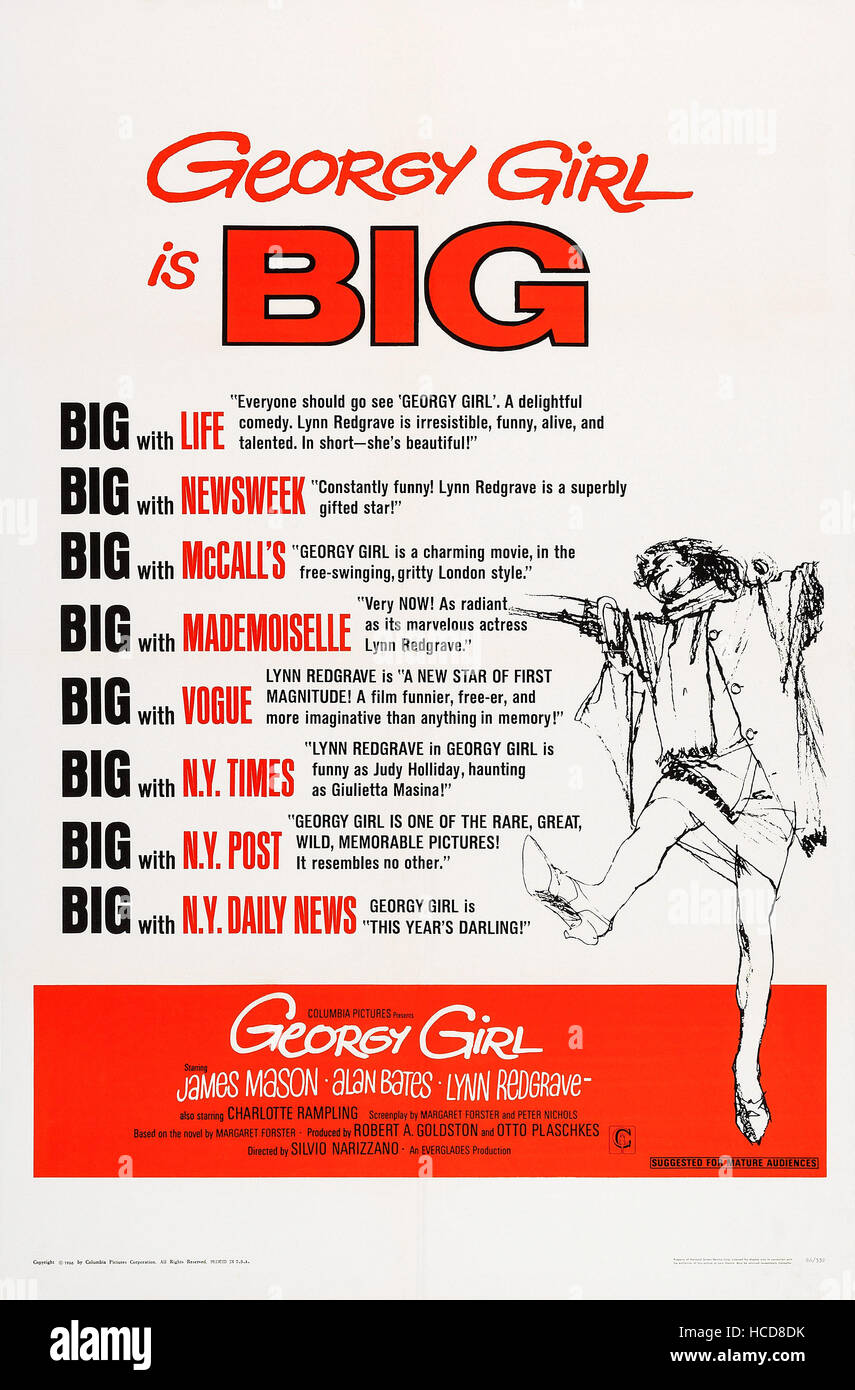 GEORGY GIRL, US poster, Lynn Redgrave, 1966 Stock Photo - Alamy