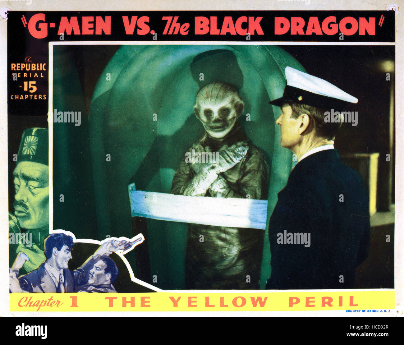 G-MEN VS. THE BLACK DRAGON, lobbycard, Nino Pipitone (Mummy), Ivan ...